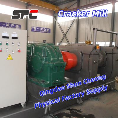 China Electric Power Rubber Cracker Mill for High Automation Waste Tire Recycling for sale