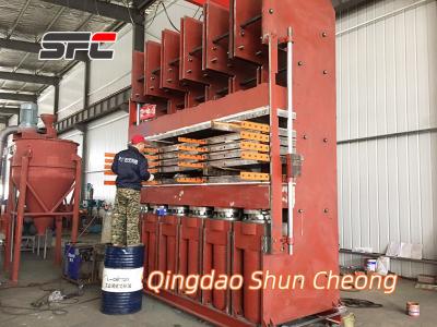 China Five Layer Plate Tire Tread Vulcanizing Press with 5 Working Layers, Low Energy Consumption, and Automatic System for sale