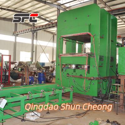 China Heat up Fast and Heat Evenly Frame Type Plate Vulcanizing Press with PLC Control for sale