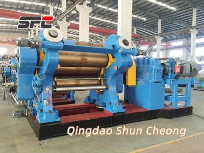 China PLC Control Rubber Calender with Hard-Tooth Reducer for Rubber Sheet Processing for sale