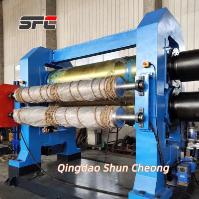 China DC Motor Driven Two Roll Rubber Calender with Chilled Cast Iron Rolls and Emergency Stop Device for sale