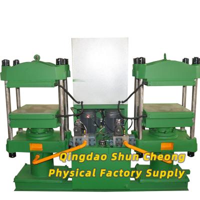China Automatic Grade Silicone Rubber Machine with 50 T Pressure and 125 mm Plate Distance Double Vulcanizing Press for sale