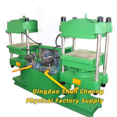 China 650x650 Twin Vulcanizing Press with PLC Full Automatic Control and Longer Than 15 Years Using Life for sale
