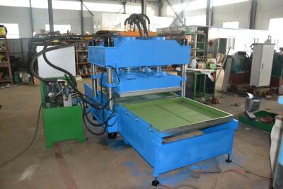 China Automatic Rubber Tile Vulcanizing Machine with 4 Working Layers 50 Ton Pressure and Manual Push-Out Device for sale
