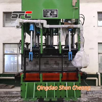 China Cooling System Integration Sidewall Belt Rubber Vulcanizing Press Machine with PLC Control and Customized Size for sale