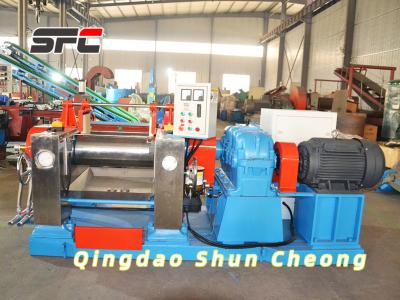 China PLC Controlled 2 Roll Rubber Mixing Machine with 50-100kg/h Capacity and Stainless Steel Construction for sale