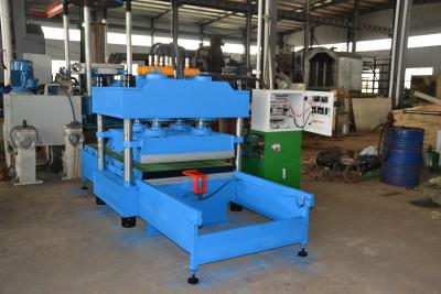 China Rubber Tiles Vulcanizing Press with 4 Working Layers and 1000x1000mm Platen Size Featuring Manual Push-Out Device for sale