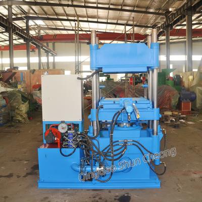 China 2RT Rubber Vulcanizing Press with PLC Control System 1.00 MN Total Pressure and Electric Heating for Silicone Products for sale
