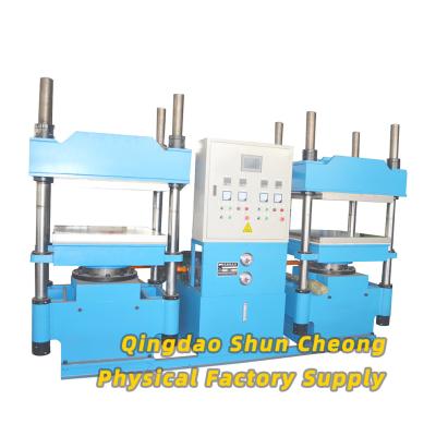 China Manual Duplex Full Automatic Hydraulic Platen Rubber Vulcanizing Press for sale