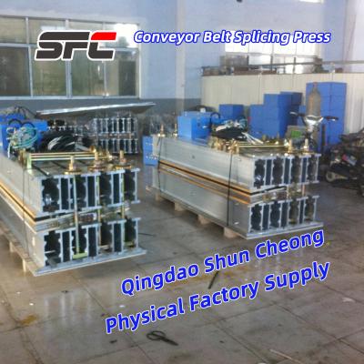 China PLC Controlled Rubber Belt Vulcanizing Joint Machine with Built-in Water Cooling System and 0-400℃ Temperature Range for sale