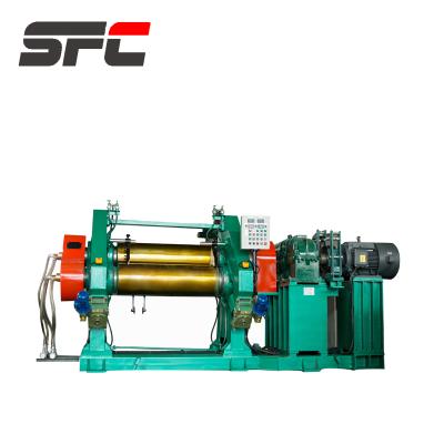 China PLC Control Rubber Calender Machine with Hard-Tooth Reducer and Hollow Roll Design for Rubber Sheet Production for sale