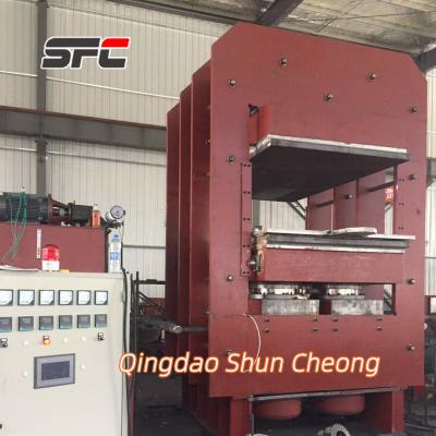 China Customizable Size Frame-Plate Vulcanizing Machine with PLC Control System and 0-100MPa Pressure Range for sale