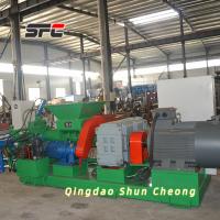 China High Performance Rubber Extruder Machine with Force Feeding Screw Strainer and PLC Control System for sale