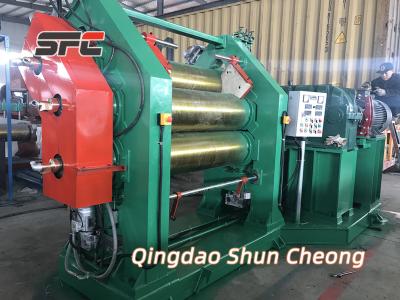 China High Precision Two Roll Rubber Calender Machine with Chilled Cast Iron Rollers and Emergency Stop Device for sale