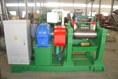 China PLC Control Two-roll Rubber Mixing Mill with Stainless Steel Material and Variable Roll Speeds for sale