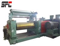China PLC Control Two-roll Rubber Mixing Mill with Stainless Steel Material and Variable Roll Speeds for sale