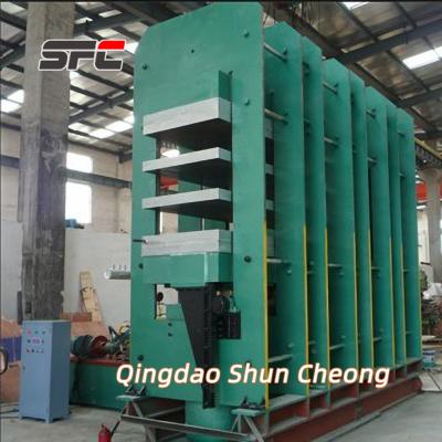 China PLC Control Conveyor Belt Vulcanizing Machine with 400mm Cylinder Stroke and Customizable Cooling Cycles for sale