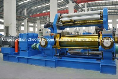 China PLC Control Two Roll Open Mixing Mill with 1500 mm Working Length and CE Certified for Rubber Compound Production for sale