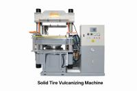 China Automatic Vertical Structure Solid Tire Vulcanizing Machine with 800×800×56mm Plate Size for sale