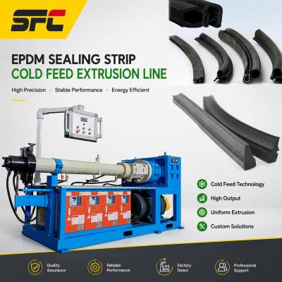 China 55kw EPDM Sealing Strip Extrusion Line with 24m Vulcanizing Box and Variable Frequency Speed Regulation for sale