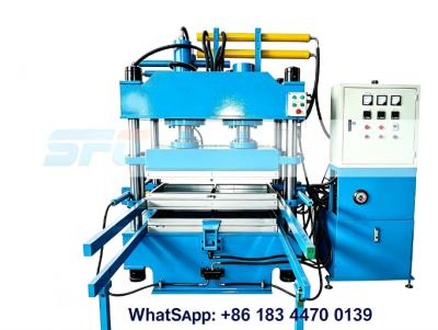 China Full Automatic Hydraulic Rubber Floor Tiles Making Machine For Outdoor Playground Safety Mat for sale