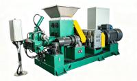China Double Rotor Rubber Strainer Extruding Machine with Hydraulic Head for sale