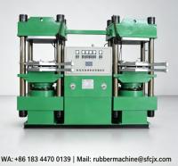China Duplex Rubber Curing Press Double Station Vulcanizing Machine For Rubber Mat Production for sale
