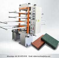 China Customized Rubber Powder Recycling Floor Tile Making Machine Mat Heating Vulcanizing Press for sale