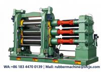 China Automatic Grade Three Roll Calender with PLC Control and Hard-Tooth Reducer for Rubber Making for sale
