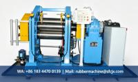 China Automatic Grade Three Roll Calender with PLC Control and Hard-Tooth Reducer for Rubber Making for sale