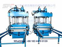 China Automatic Rubber Floor Tile with Production Line / Powder Recycling Floor Tile Making Machine Mat Heating Vulcanizing Press for sale