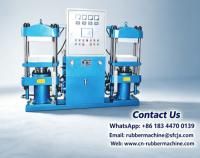 China PLC Automatic Dual Station Rubber Vulcanizing Press Machine with Vacuum Type Double Press for sale