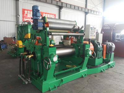 China XK Series Two Roll Mill For Rubber Compounding With Stock Blender for sale