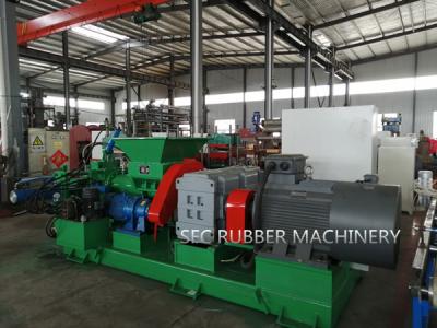 China Double Arm Feed Rubber Refiner Strainer Extruder With Horizontal Structure for sale
