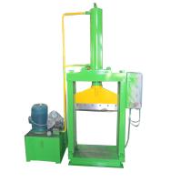 China Single Knife Hydraulic Press Rubber Bale Cutter / Rubber Cutting Machine for sale