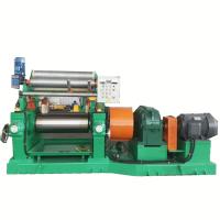 China Two Roll Rubber Mixing Mill with Automatic Thin Oil Lubrication and Integrated Base Design - XK-160 Model for sale