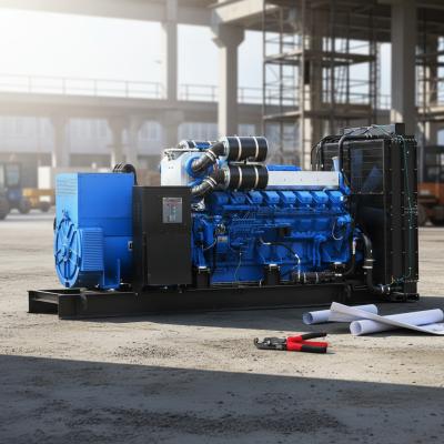 China Natural Gas Generator 1MW 1250kva LPG LNG Biogas Generator Gasoline Big Electricity Generation for Power Plant for sale