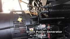 Silent Diesel Generator White Color