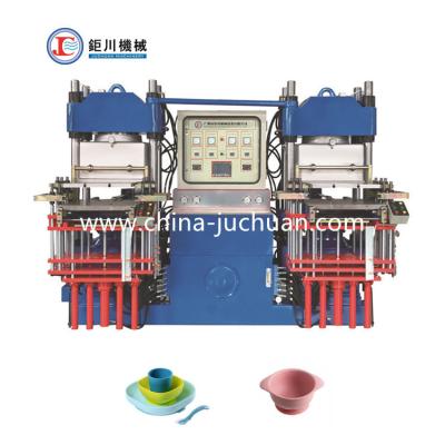 China Silicone Press Machine Silicone Rubber Vacuum Compression Molding Machine For Silicone Baby Feeding Suction Bowl Te koop
