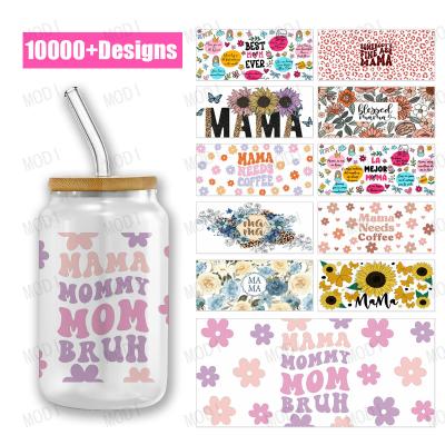 China 20oz Dias da Mãe UV DTF Transferências Para Tumblers de Vidro Design durável e lavável à venda