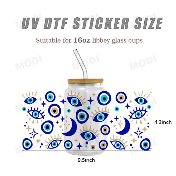 Quality New Design 16oz Cup Wraps Cup Glass Wraps Custom UV Logo Label Sticker For Cups for sale