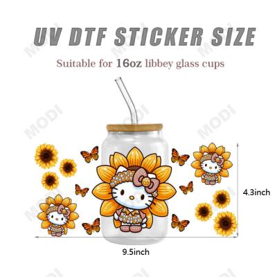 Cina Imaiwill Custom MOQ Etichetta di trasferimento di moda di alta qualità Film trasparente UV DTF Vaso di vetro Imballaggio Cartoon di trasferimento in vendita