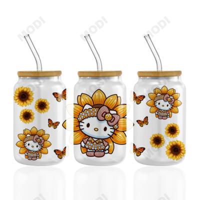 Cina Imaiwill Custom MOQ Etichetta di trasferimento di moda di alta qualità Film trasparente UV DTF Vaso di vetro Imballaggio Cartoon di trasferimento in vendita