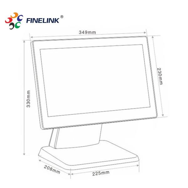 Quality Embedded LCD Touch Screen Monitor 14 Inch Wall Mounted Capacitive for sale