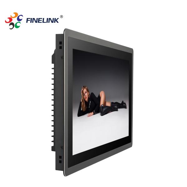 Quality 15 Inch Capacitive Touch Screen Monitor Usb Full Flat HD Panel Black for sale