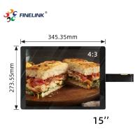 China 15 Inch Capacitive Open Frame Monitor Multi Touch Screen Panel EETI Ilitek Controller 10 Points for sale