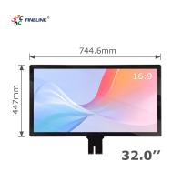 China 32 Inch G+G Capacitive Touch Screen Panel 10 Point Multi Touch for Interactive Advertising Player for sale