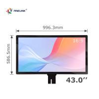 China 43 Inch Capacitive Touch Panel Multi Touch 10 Points G+G USB RS232 I2C for sale