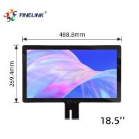 China Custom OEM 18.5 19 19.5 Inch Waterproof Capacitive Touch Panel USB IIC Serial for sale