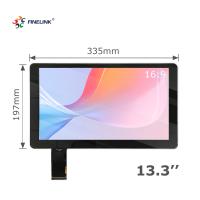 China ODM PCAP 13.3 Inch Capacitive Touch Screen USB Interface 10 Point Multi-Touch for sale